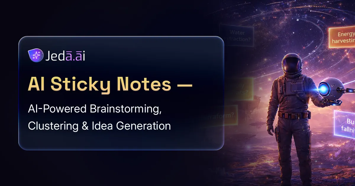 AI Sticky Notes — Brainstorm & Cluster Ideas | Jeda.ai